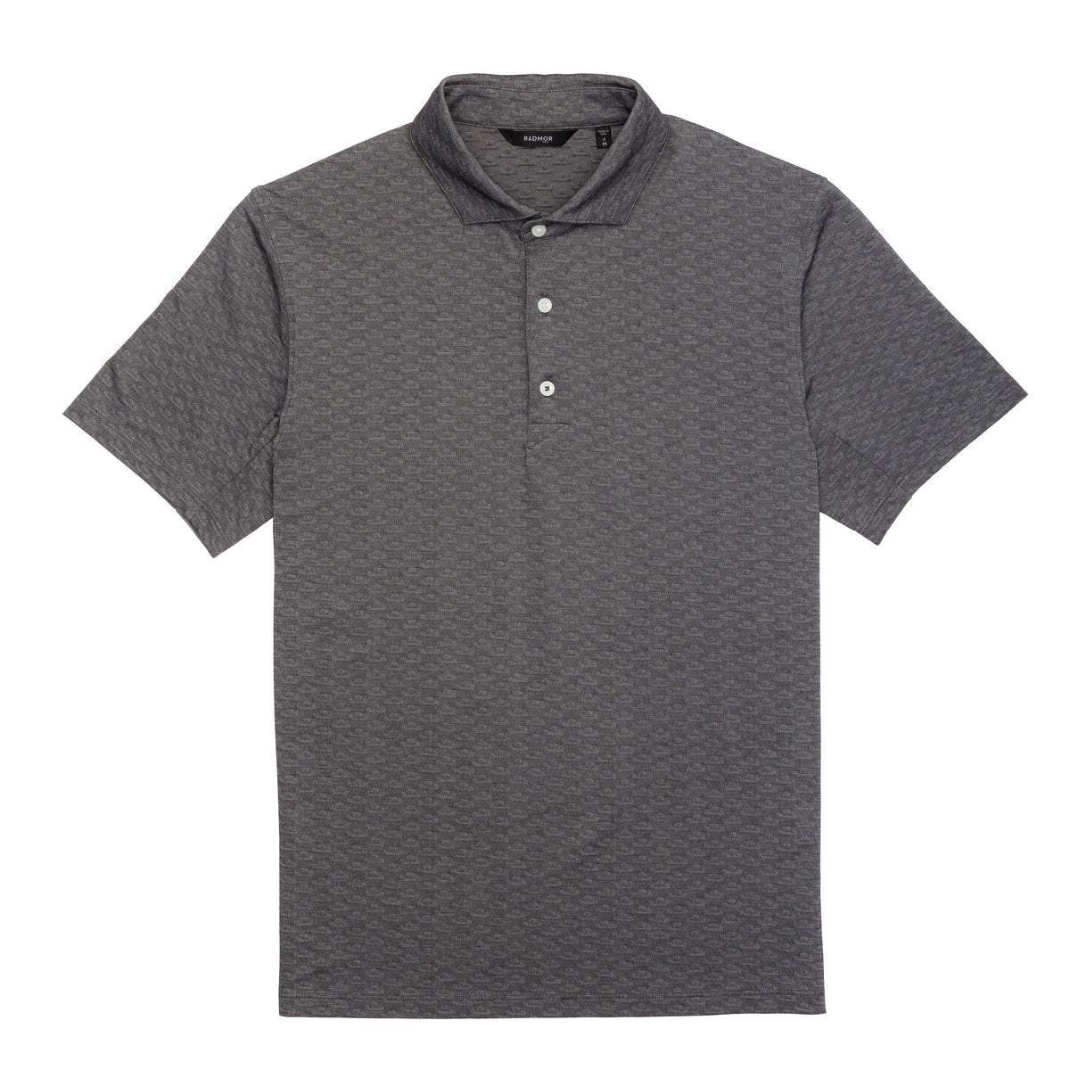 Hudson Recycled DC Jacquard Polo - Blue Graphite - Blank – RADMOR